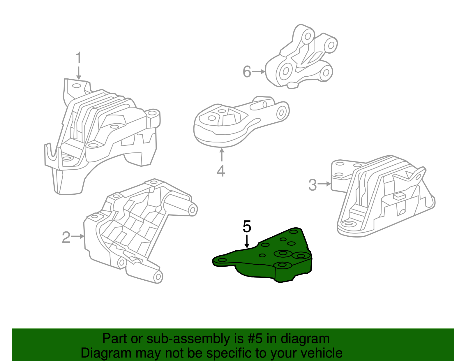 20979292 - Automatic Transmission Bracket (Transmission Side) 2011-2016 ...