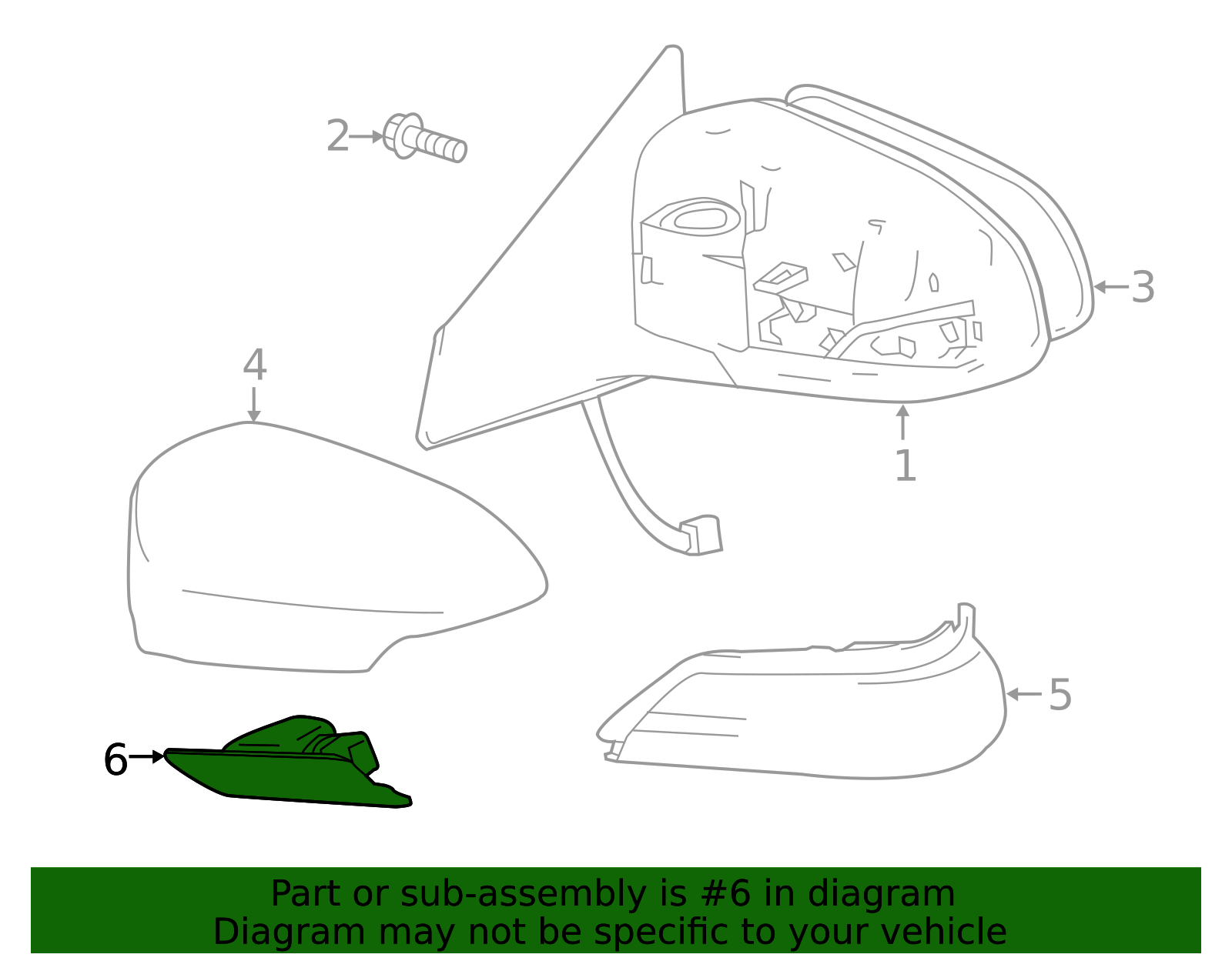 Genuine Official Toyota Puddle Lamp part# 81890-0T010 for 2013-2018 ...