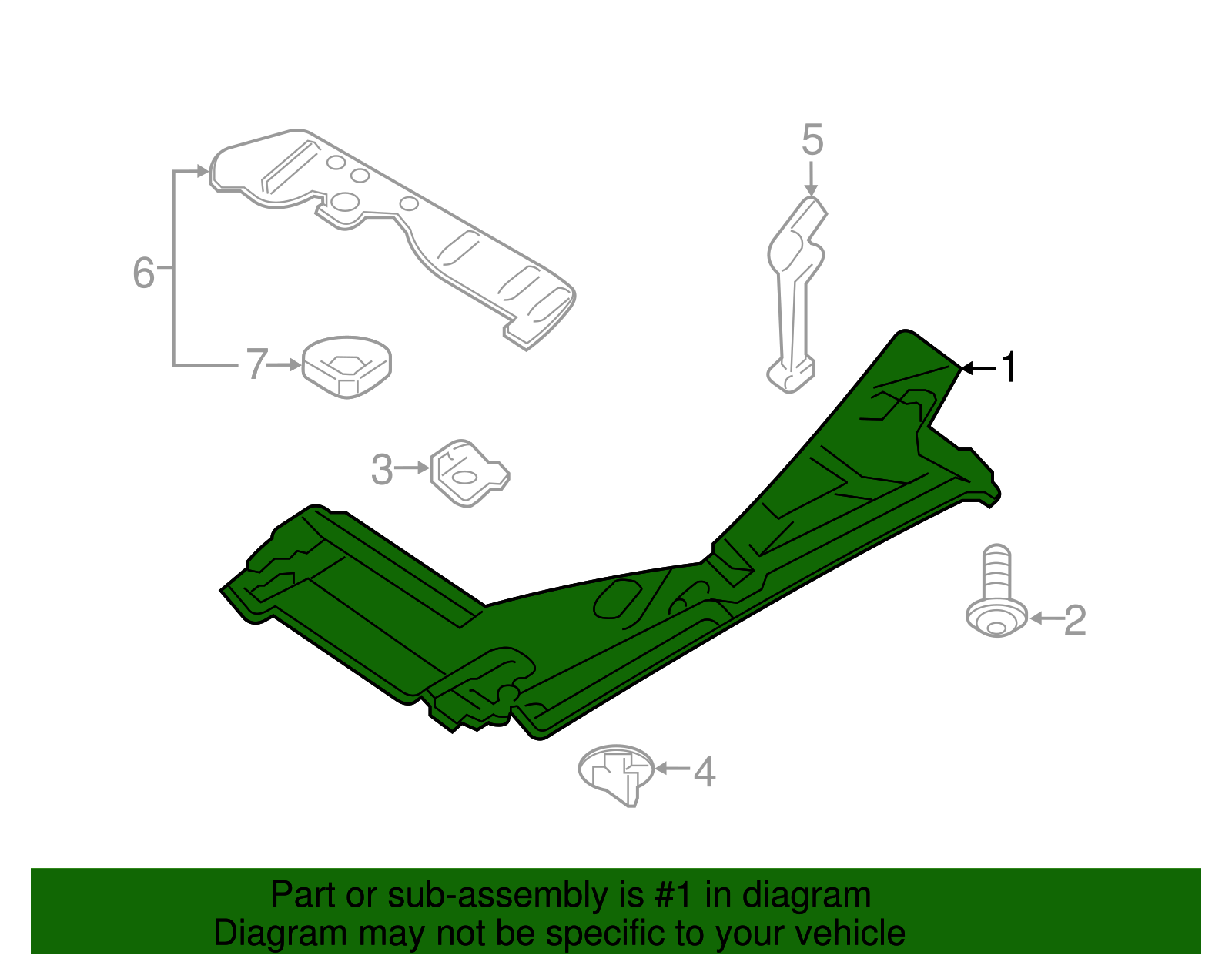 8W0-825-215-F - Side Shield 2017-2025 Audi | Audi OEM Parts Guy