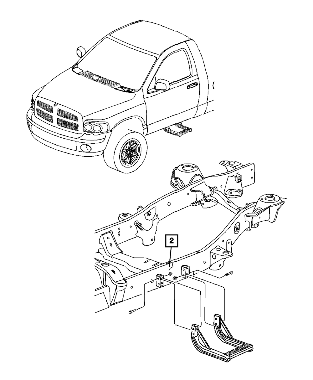 82211645AG - Mopar Side Step Kit Performance Auto Parts
