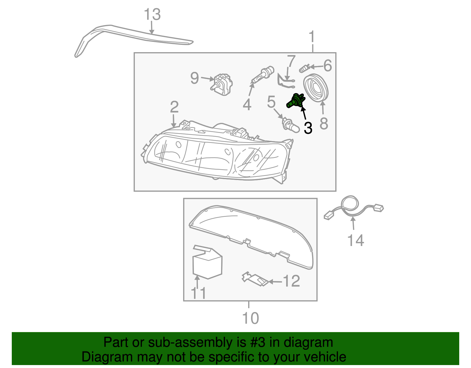 989828 - High-Quality Headlight Bulb for 2000-2005 Volvo | AutoNation Parts