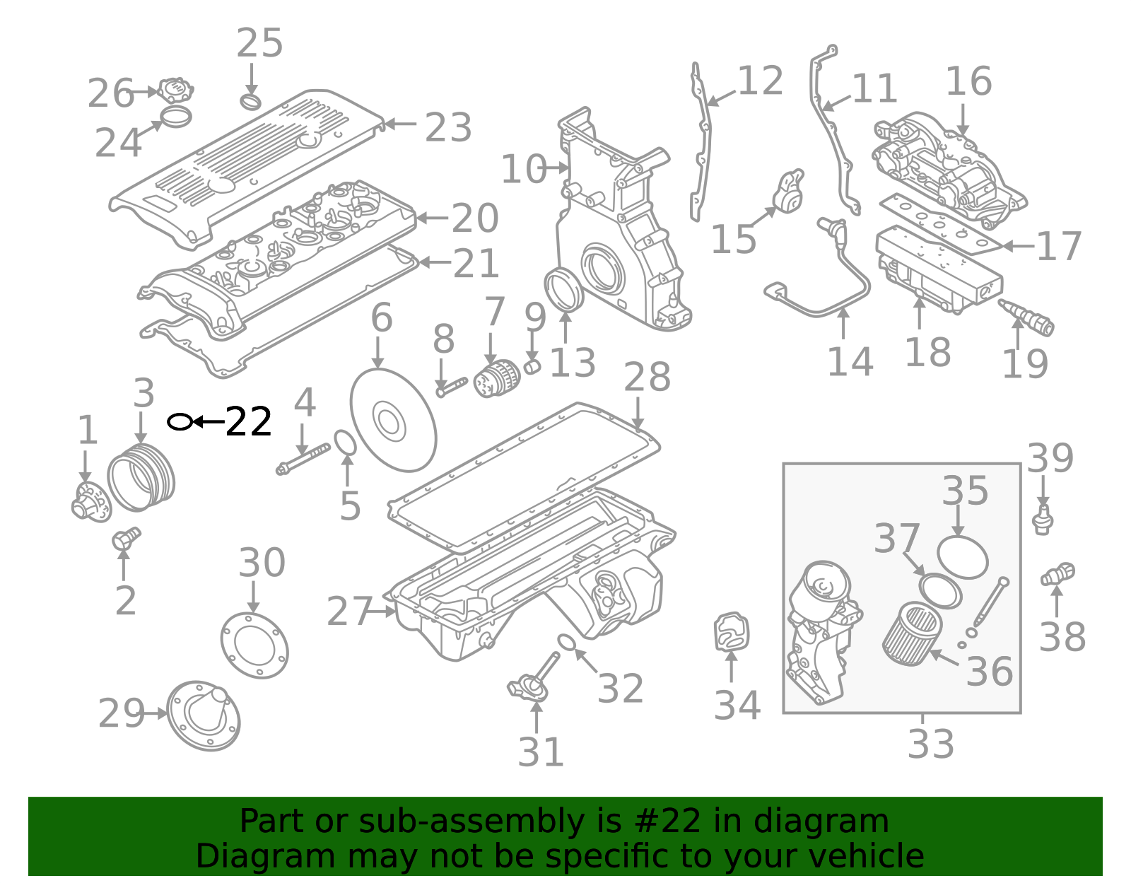 11127831271 - 2001-2008 BMW Valve Cover Oil Seal (11-12-7-831-271 ...
