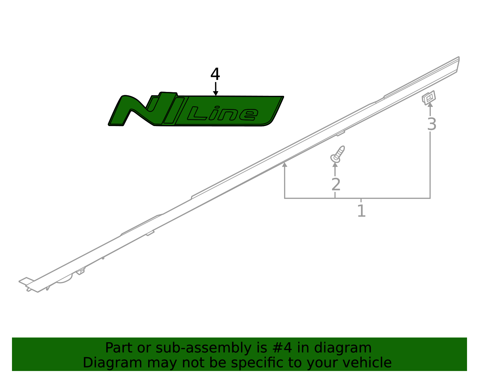 86317-L1000 - High-Quality Fender Emblem for 2021-2023 Hyundai Sonata ...