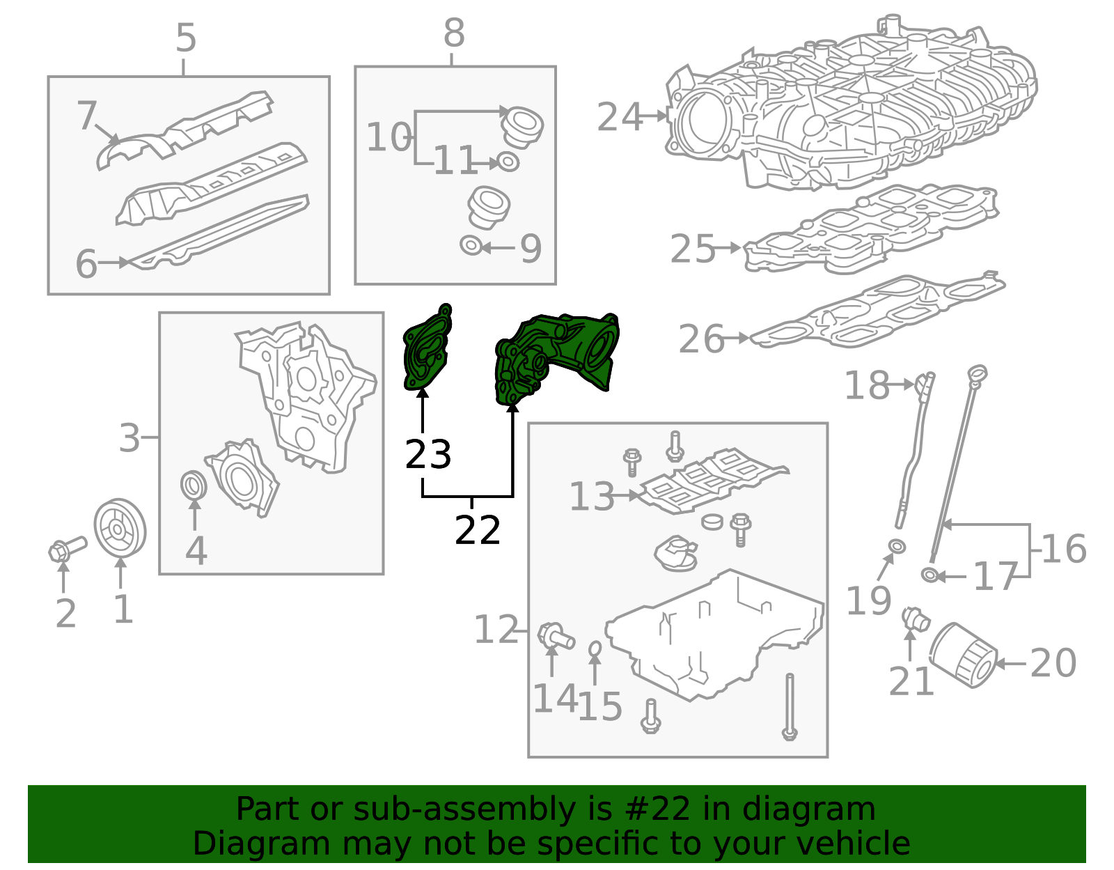 12690203 - Engine Oil Filter Adapter - 2014-2019 Cadillac XTS | World ...