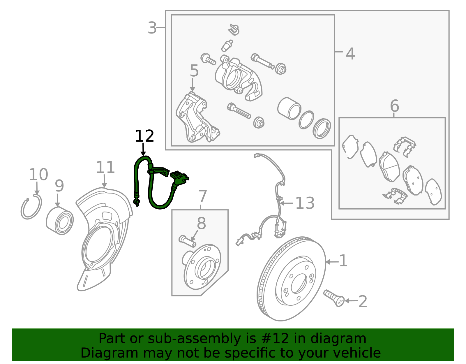 58731-A7000-DS - Brake Hose 2014-2018 Kia | Kia.Parts Store