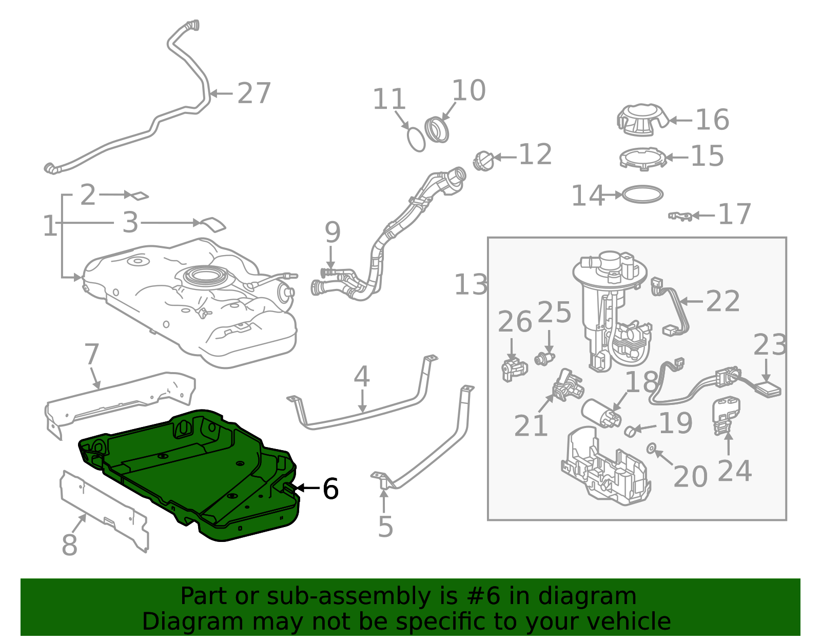 2021-2025 Toyota Sienna Fuel Tank Skid Plate 77606-08010 | MotorMotor