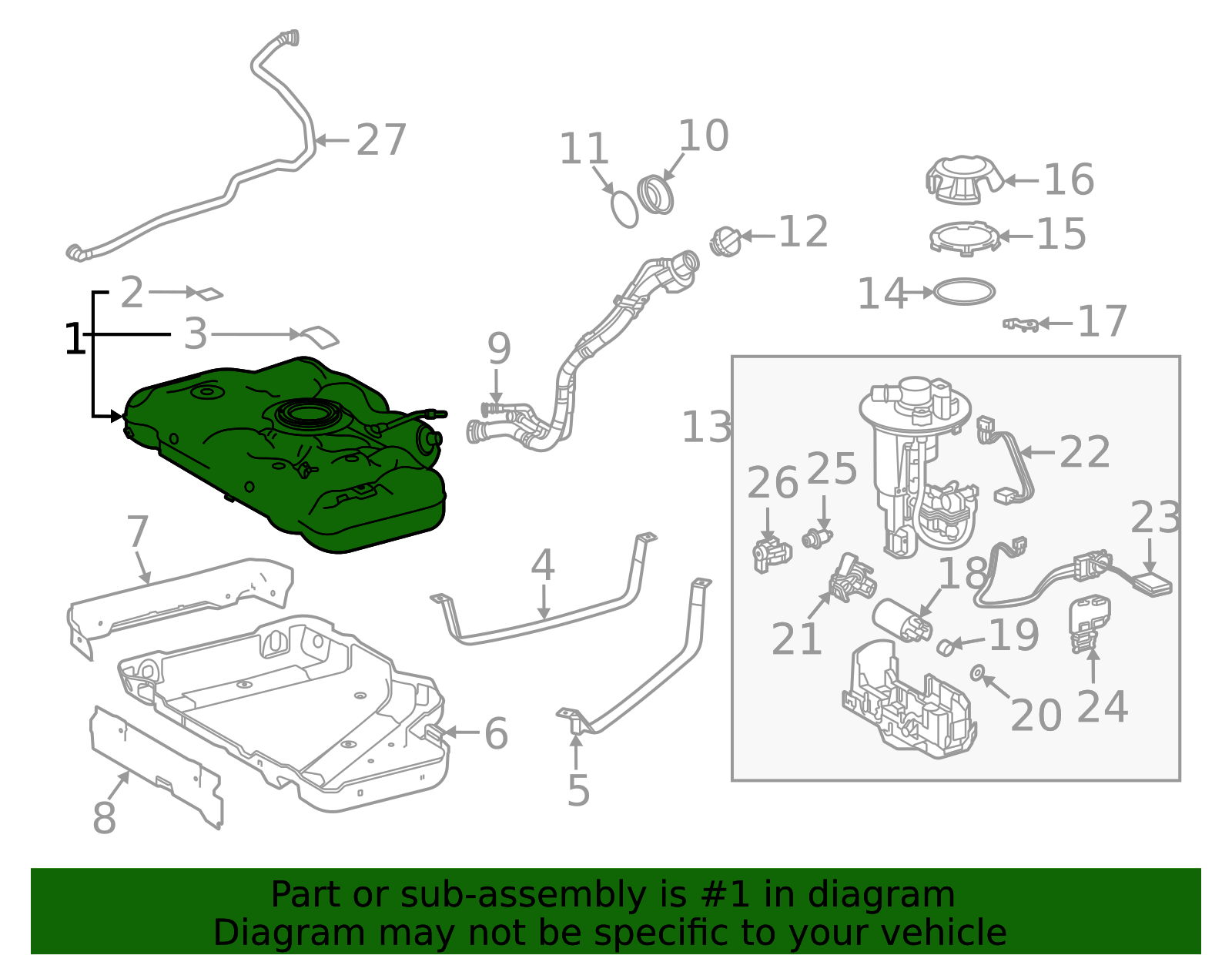77001-08120 - Fuel Tank 2021-2025 Toyota Sienna | Bam Wholesale Parts