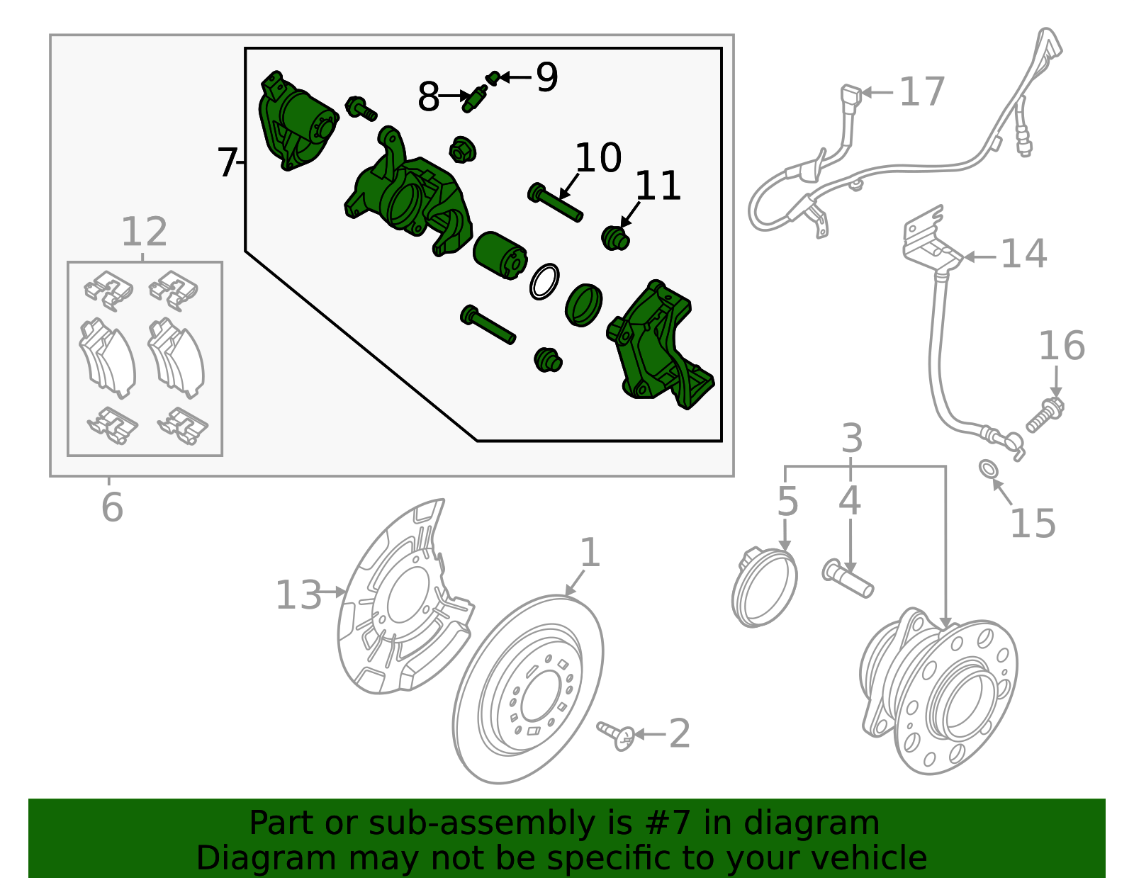 Hyundai - 58311-L1A75 - Caliper - 2021-2023 Hyundai Sonata | OEM ...