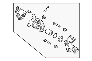 Hyundai - 58311-L1A75 - Caliper - 2021-2023 Hyundai Sonata | OEM ...