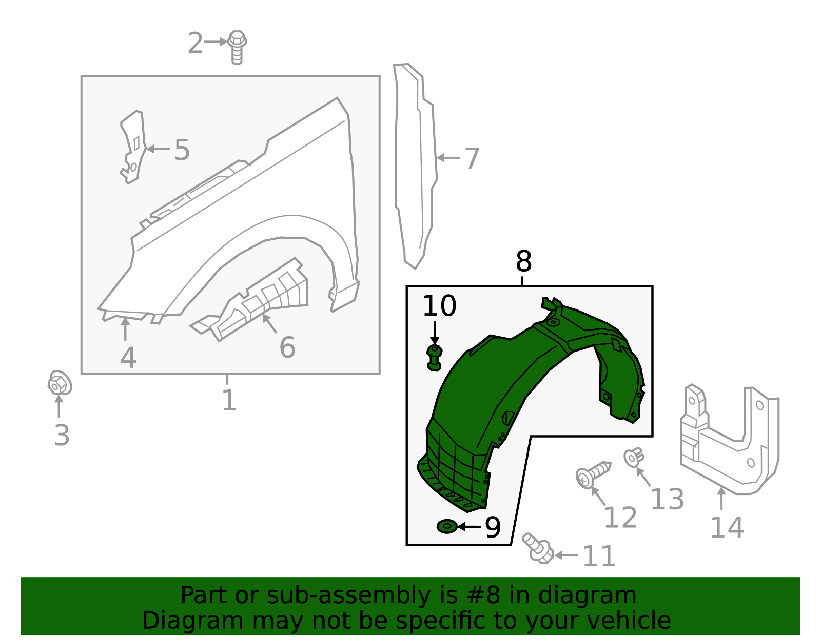 Fender Liner 86811-G3000 | MotorMotor
