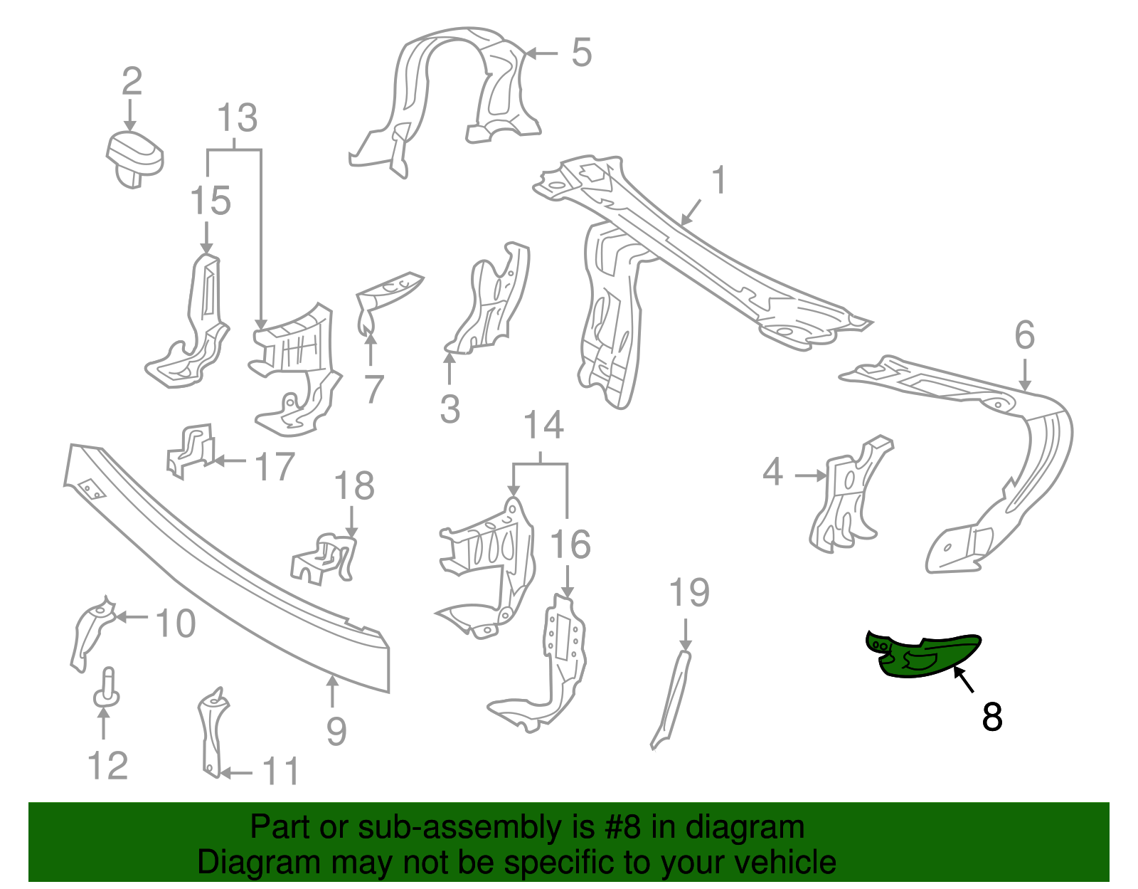 203-620-19-34 - Mount Frame Support 2001-2007 Mercedes-Benz | Mercedes ...