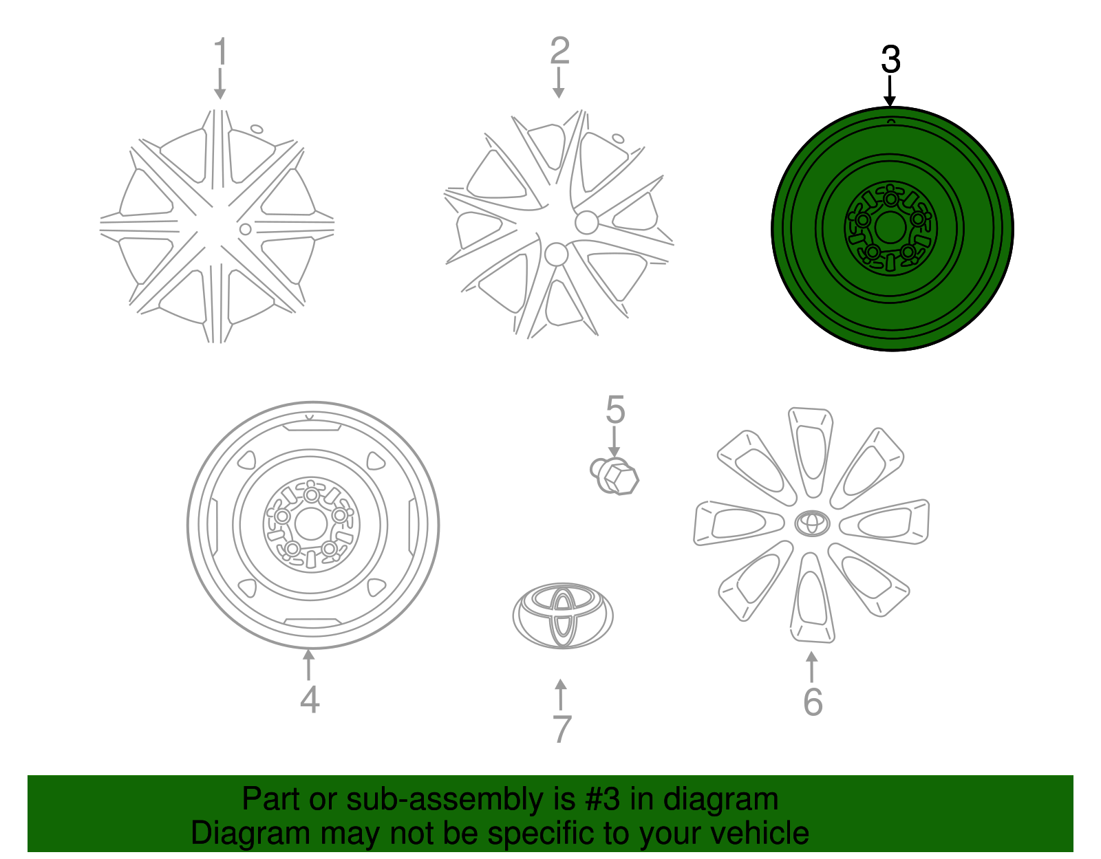 Genuine Toyota Wheel Steel part# 42611-52770 for 2012-2019 Toyota ...
