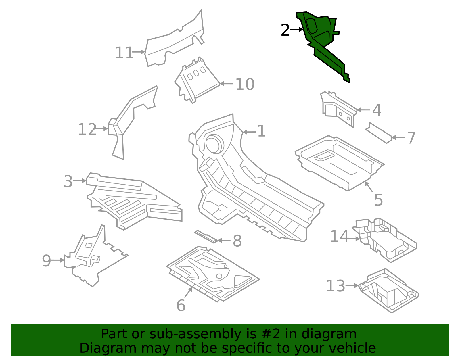 Floor Pan Reinforcement - Chassis Support Bracket | AutoNation Parts