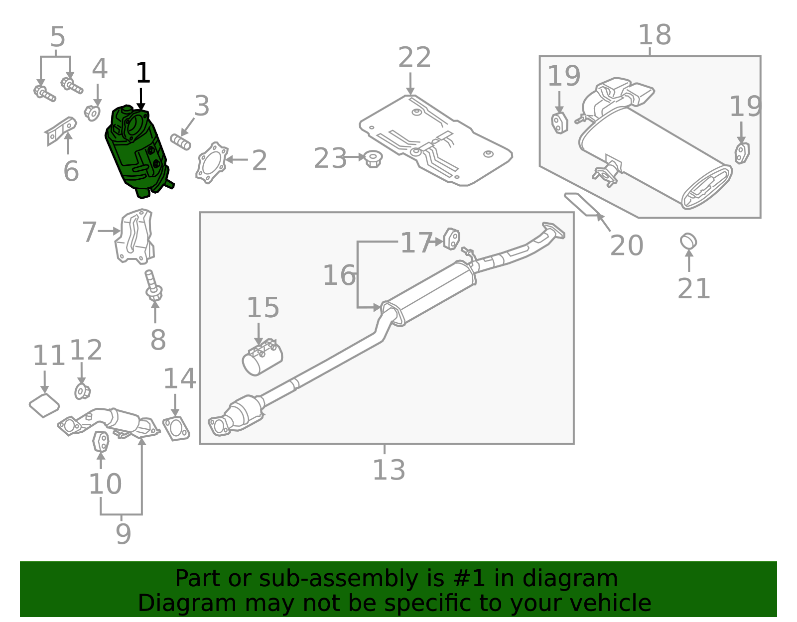 28530-2BAC0 - Catalytic Converter - 2016-2018 Hyundai Tucson | Joseph ...