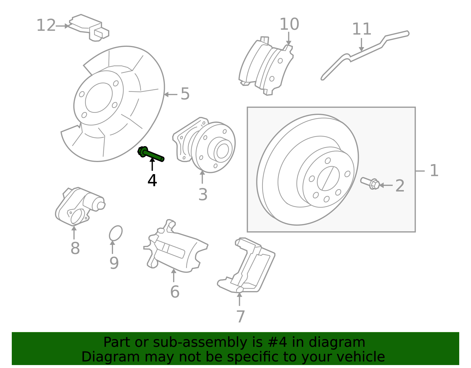 2008-2017 Volvo Hub & Bearing Bolt 30723294 | TascaParts.com
