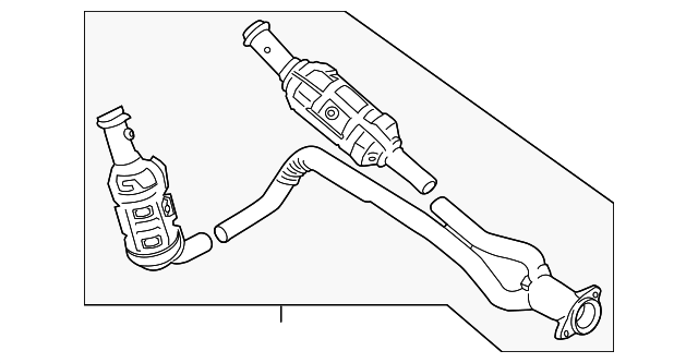Buy the Ford Catalytic Converter | GK4Z5F250F | OEM Ford Parts Direct