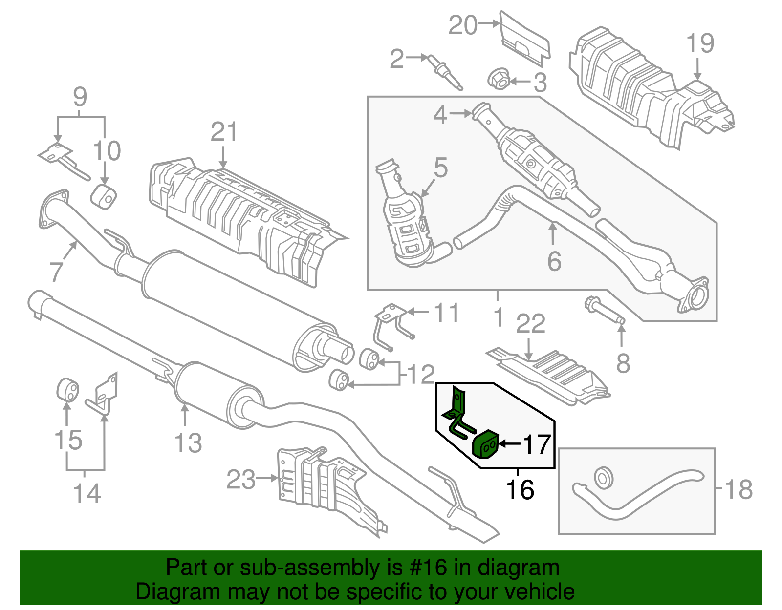 CK4Z-5260-A - 2015-2024 Ford - Rear Hanger | Dealer Auto Parts