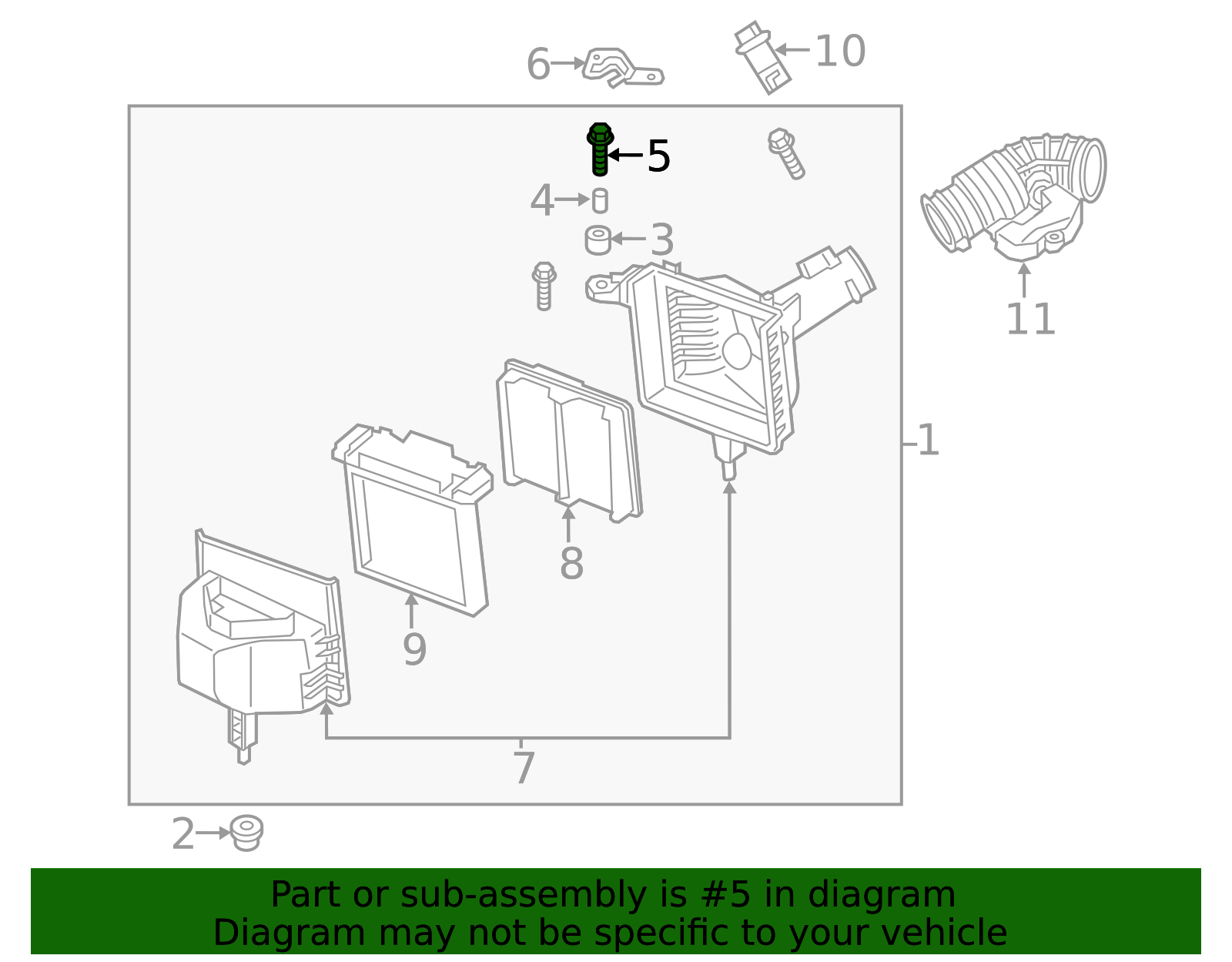 2006-2020 Infiniti Air Cleaner Assembly Bolt 16516-CR40B | Infiniti of ...