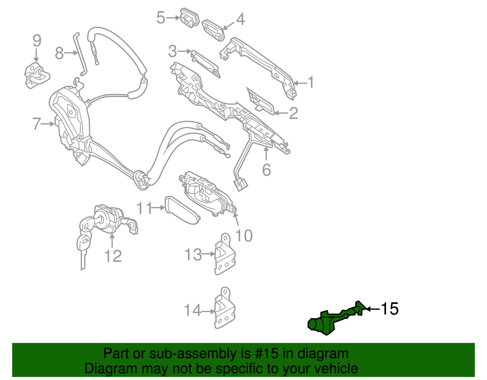 80431-1JA4A - High-Quality Door Check for 2015-2017 Nissan Quest ...