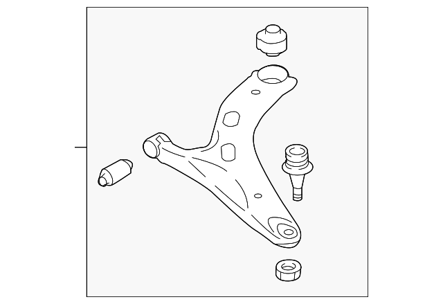 2018-2023 Subaru Crosstrek Lower Control Arm 20202FL031 | Subaru Parts ...