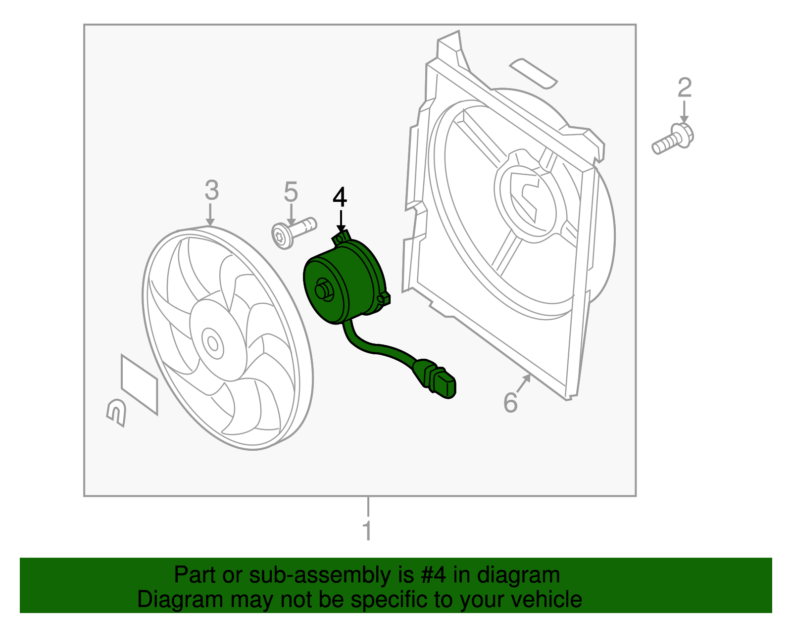 97786-3F500 - Fan Motor 2007-2009 Kia Amanti | Kia.Parts Store