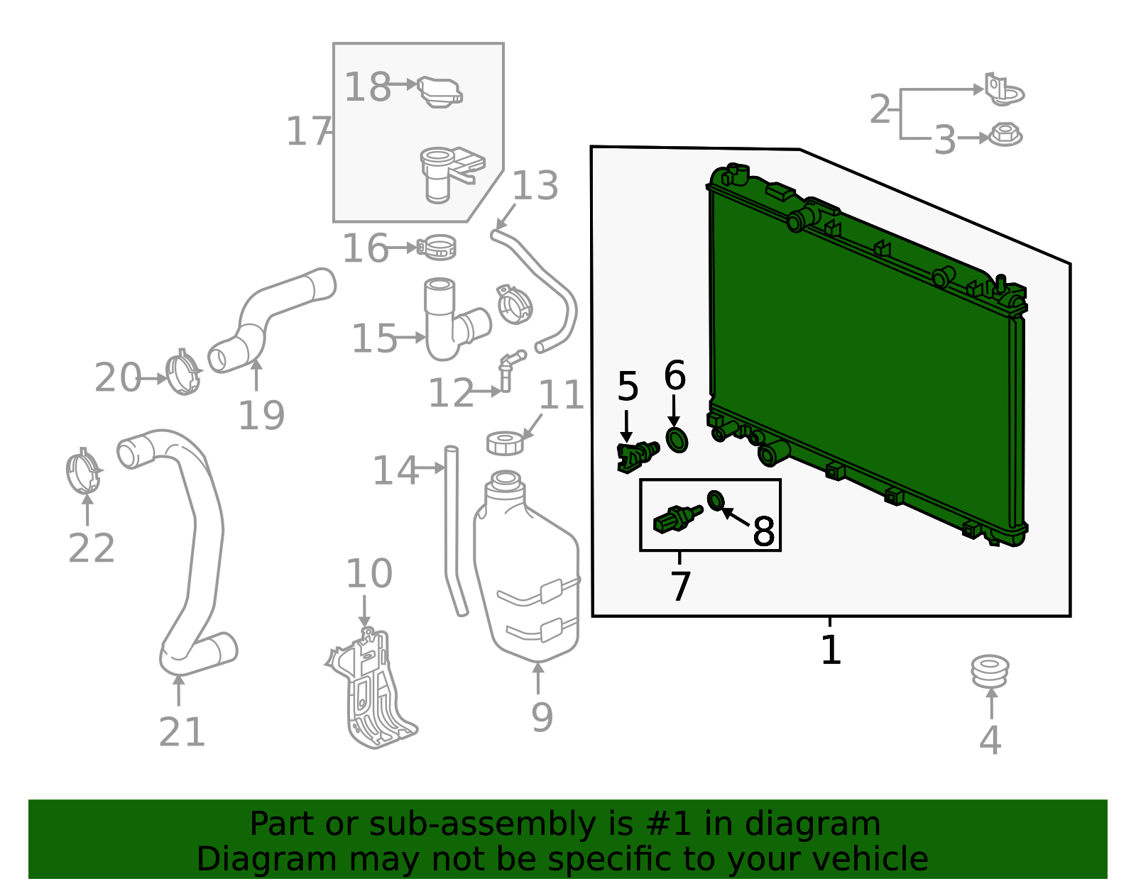 OEM 2020-2022 Honda CR-V Radiator Assembly 19010-5RD-A01 | Honda ...