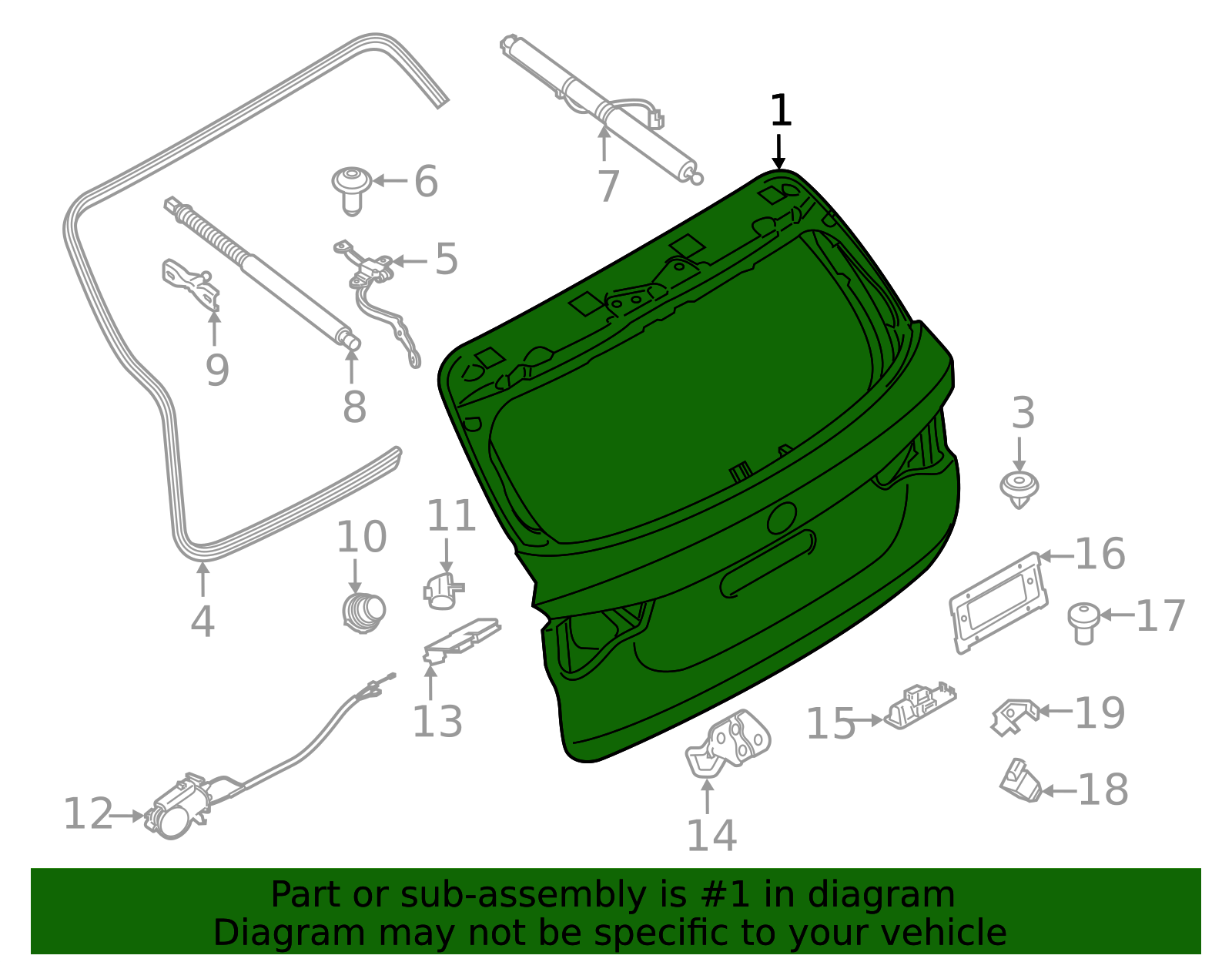 41-00-7-494-942 - Lift Gate 2018-2024 BMW X3 | BMWPartsDirect.com