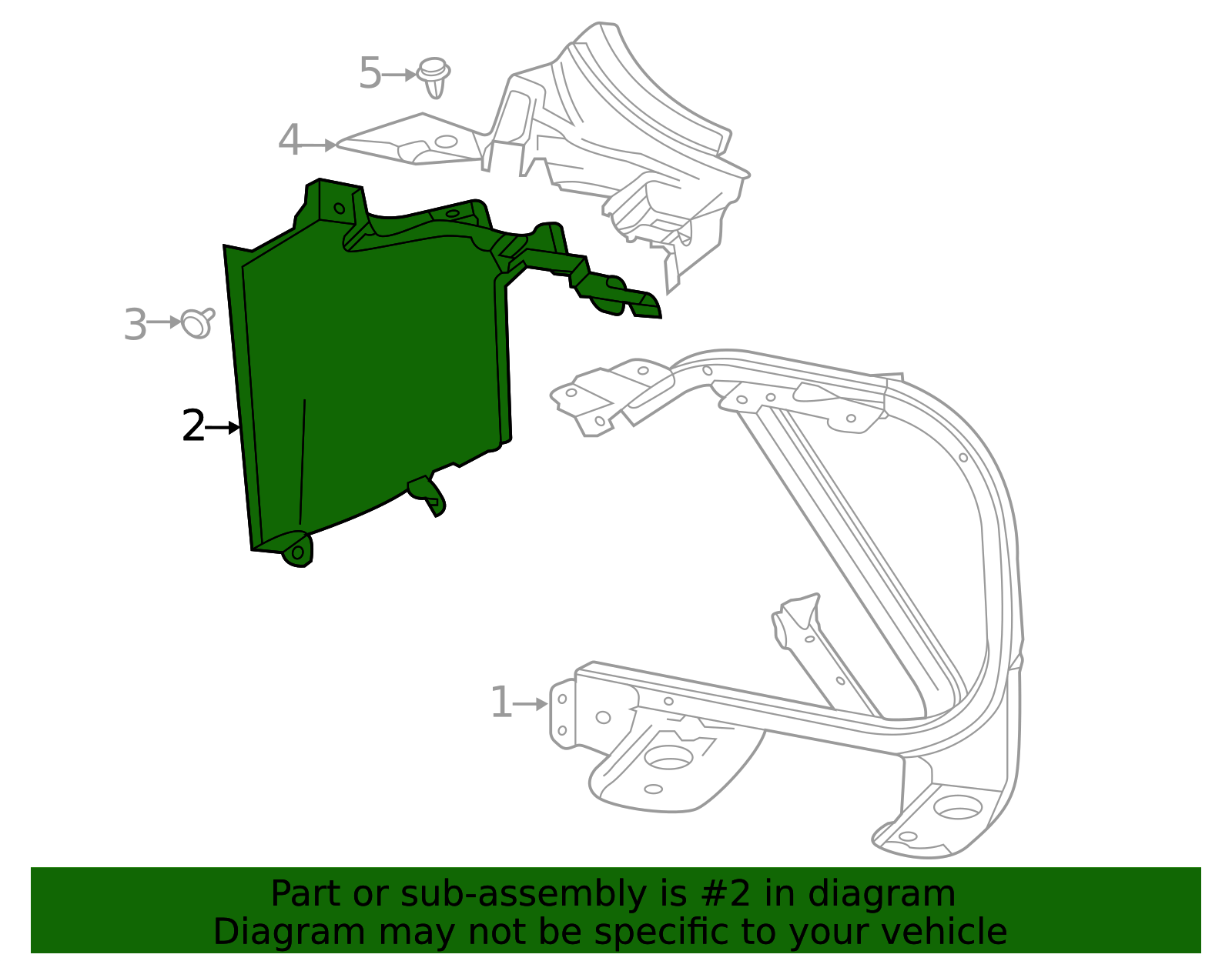 2020-2025 Chevrolet Corvette Driver Side Auxiliary Radiator Front Side ...