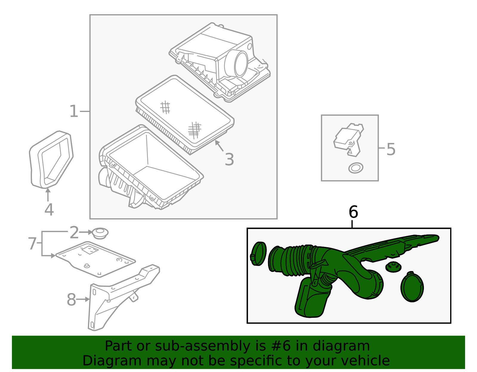 20872169 - Air Cleaner Outlet Duct 2011-2015 GM | GM Parts Warehouse