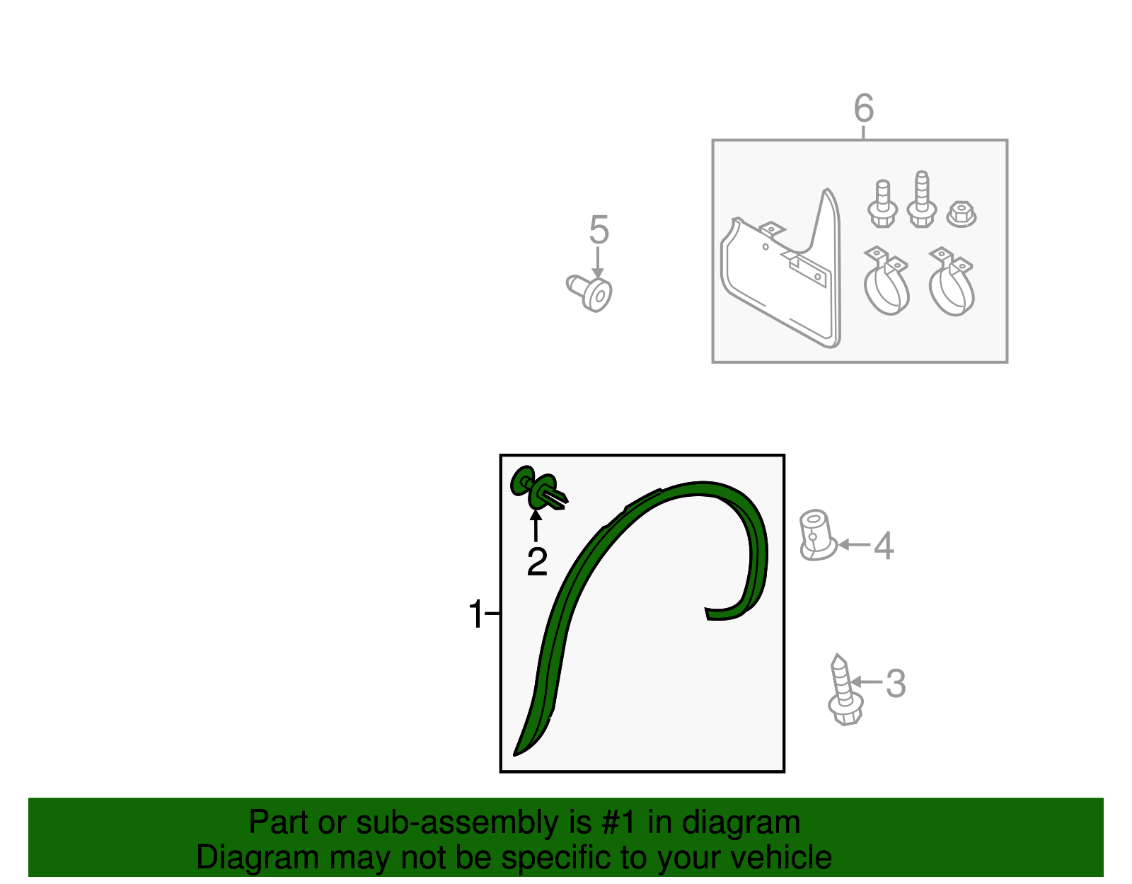 2011-2017 Volkswagen Touareg Wheel Opening Molding 7P6-854-820-B-9B9 ...