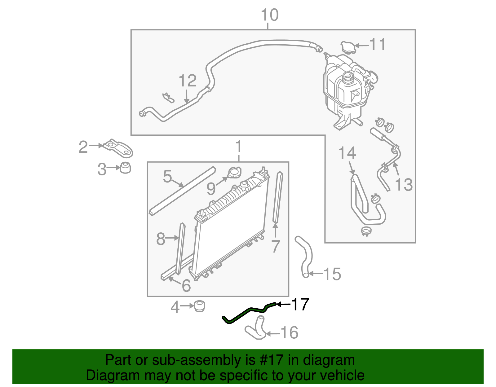21632-EA200 - Automatic Transmission Oil Cooler Hose - 2005-2019 Nissan ...