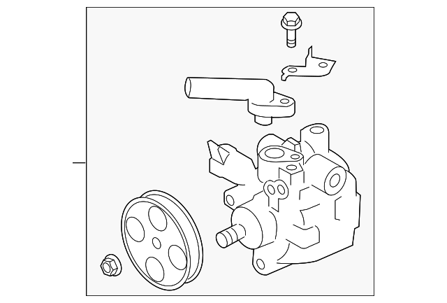 2008-2014 Subaru Power Steering Pump 34430FG0009L | Subaru Parts Store