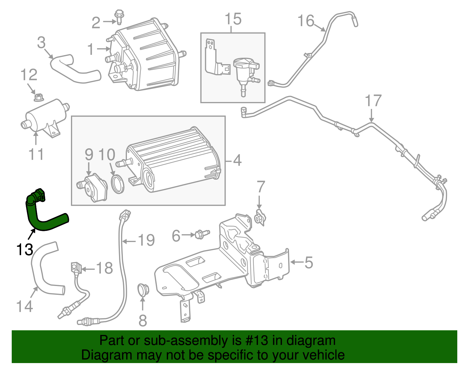 2005-2024 Mopar Hose 52110233AD | Mopar Parts Canada