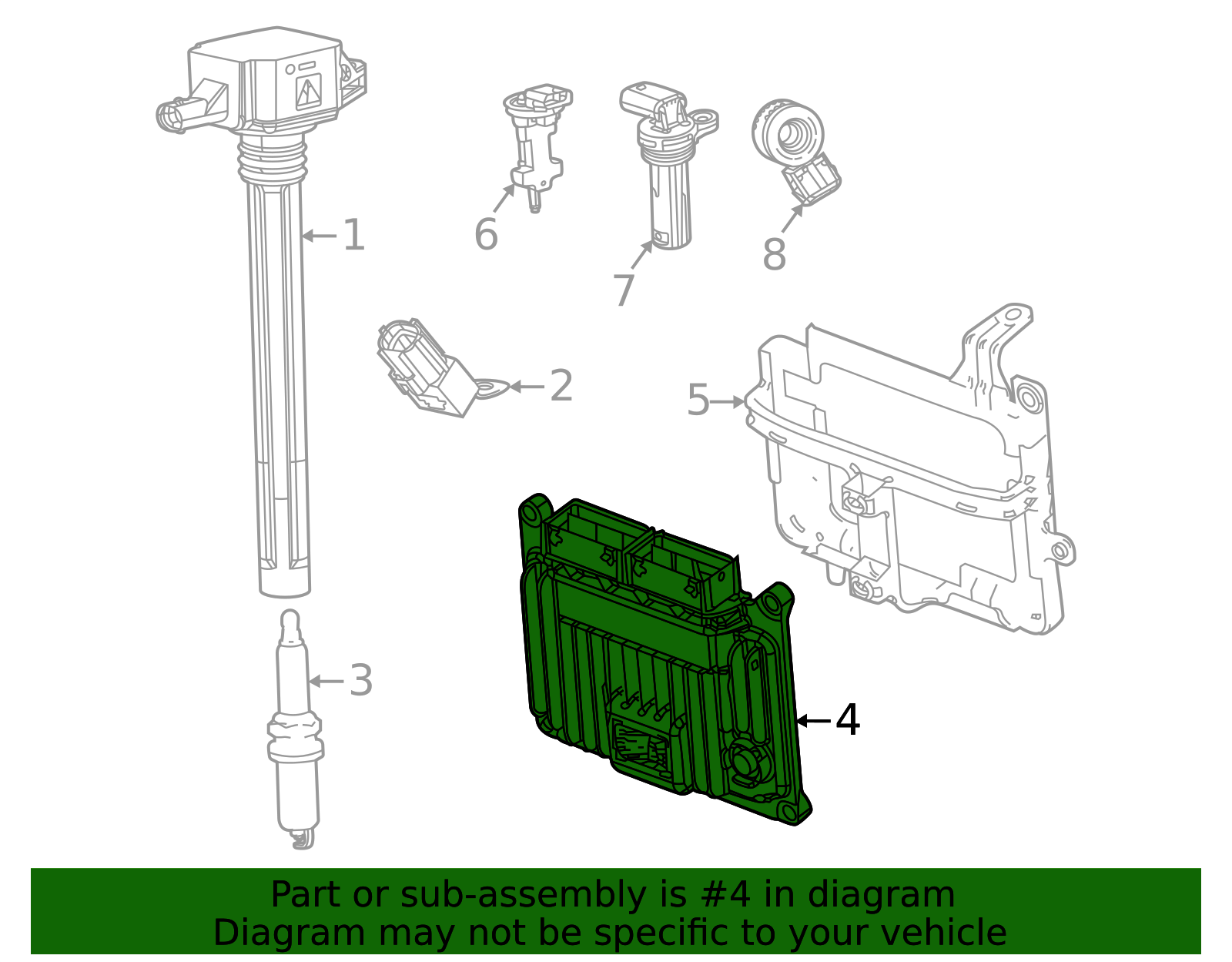 2021-2025 Jeep Engine Controller Module 68437018AJ | Mopar Parts Canada