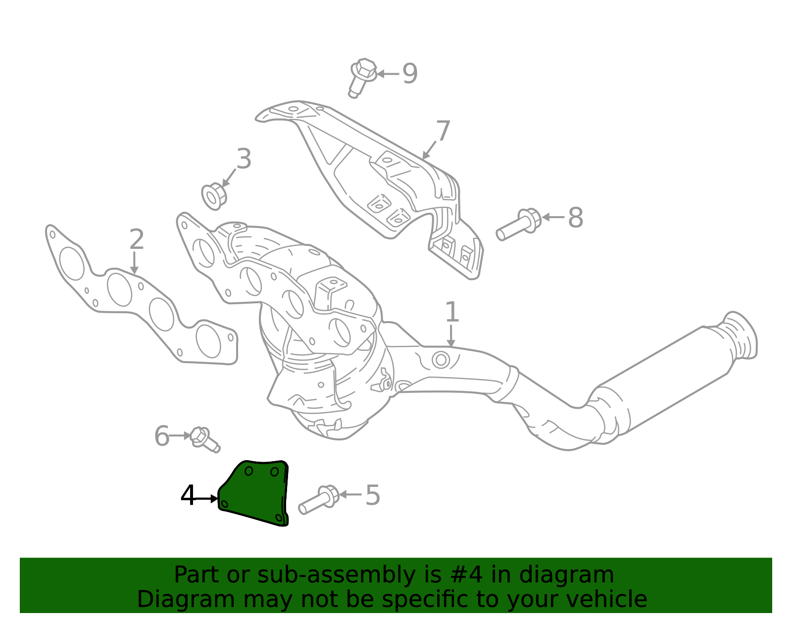 Exhaust Manifold Bracket | GN1Z-5K291-C | Walls' Ford Parts