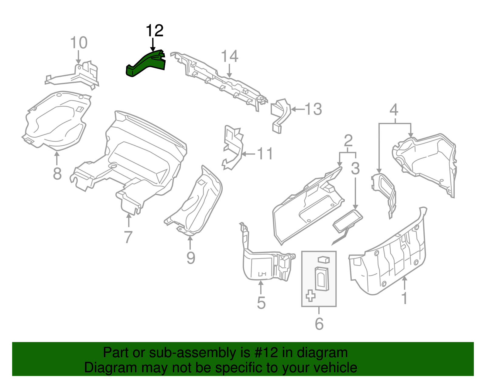 2016-2025 Mazda MX-5 Miata Rear Trim N243-68-520B-02 | Mazda Parts Deals