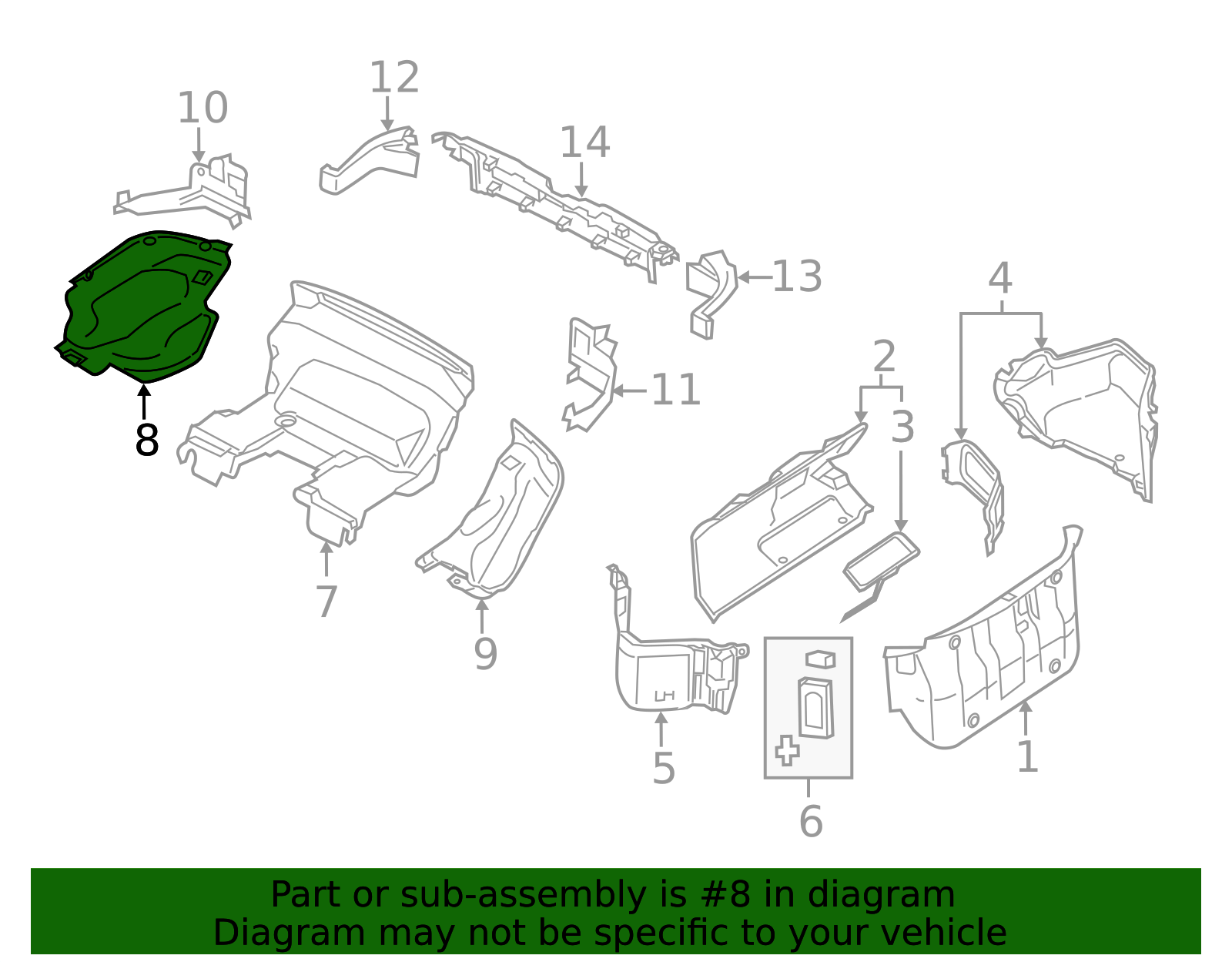 N454-68-320 - High-Quality Trunk Trim Panel for AutoNation Parts