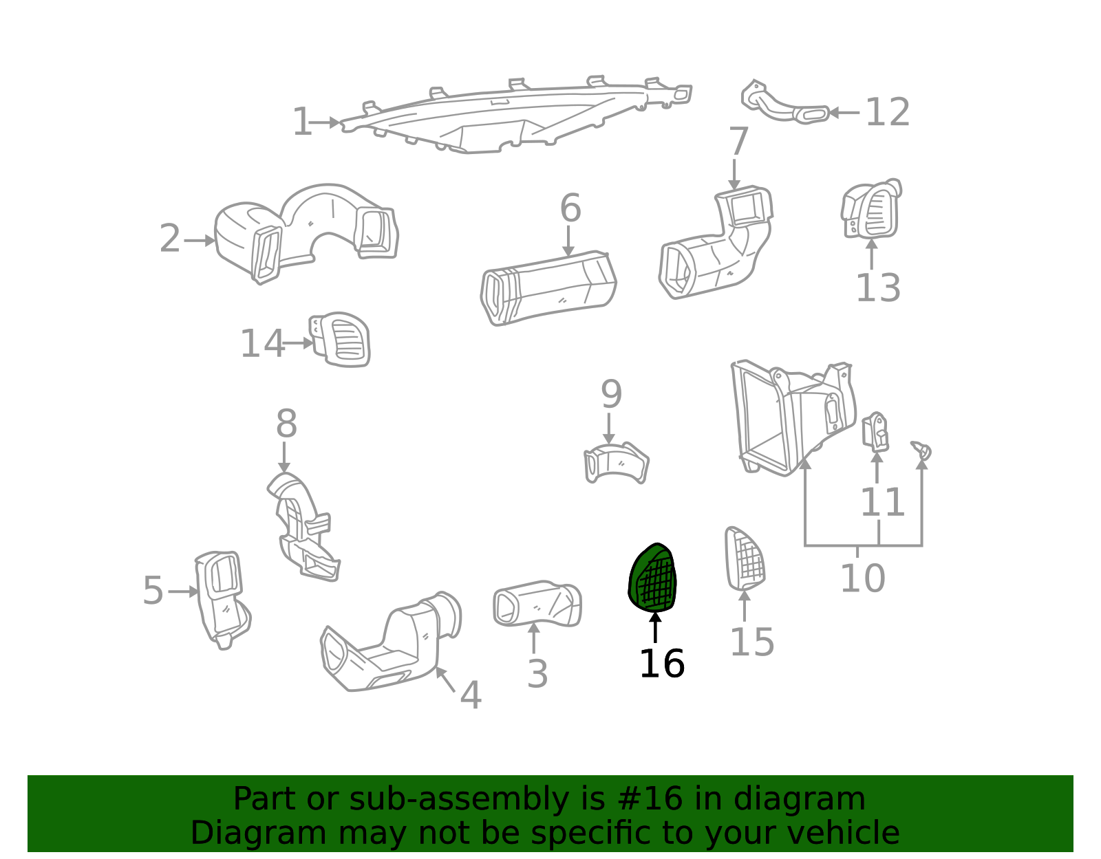 55680-0C020 - Dashboard Air Vent 2000-2006 Toyota | Toyota San Diego Parts