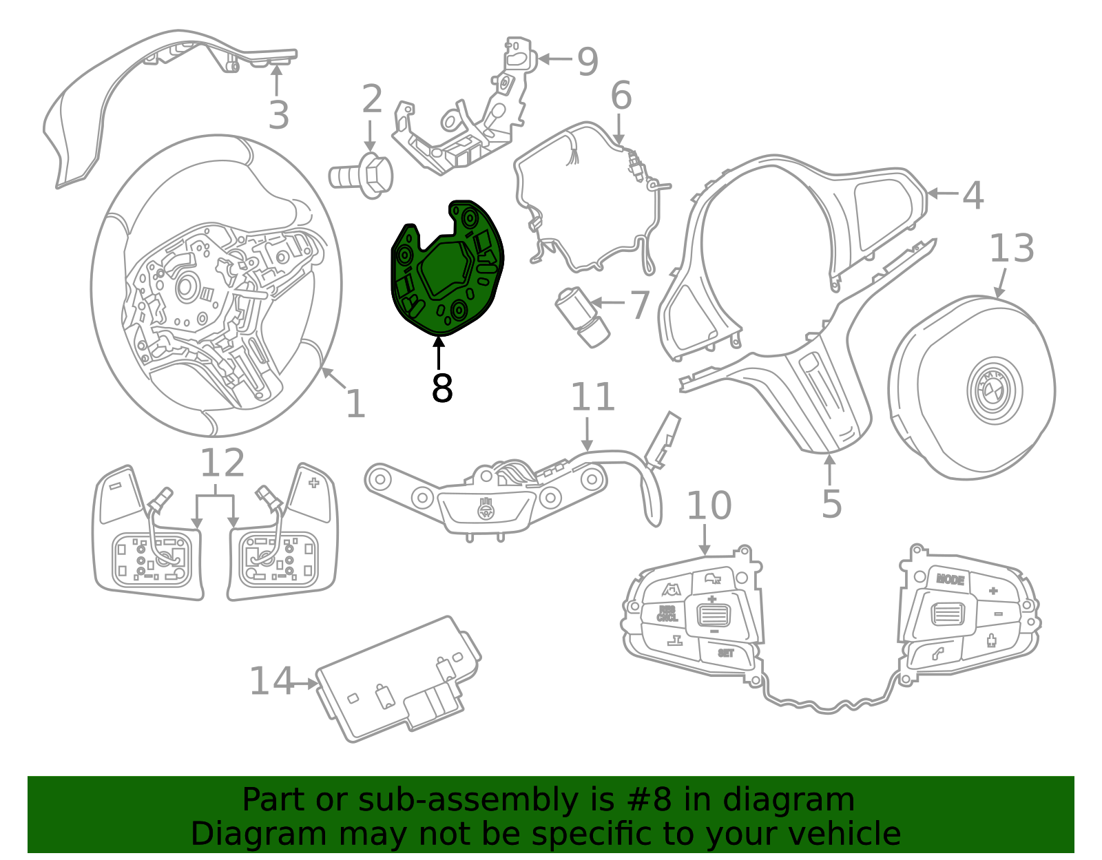 61319882774 - 2019-2025 BMW Horn Contact (61-31-9-882-774) | BMW of ...
