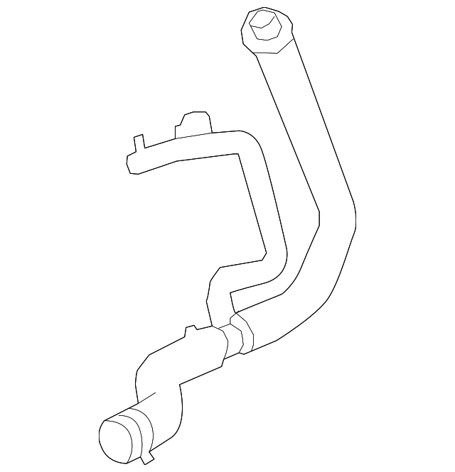 2015-2019 Ford | Lower Hose | CK4Z-8286-F | Walls' Ford Parts