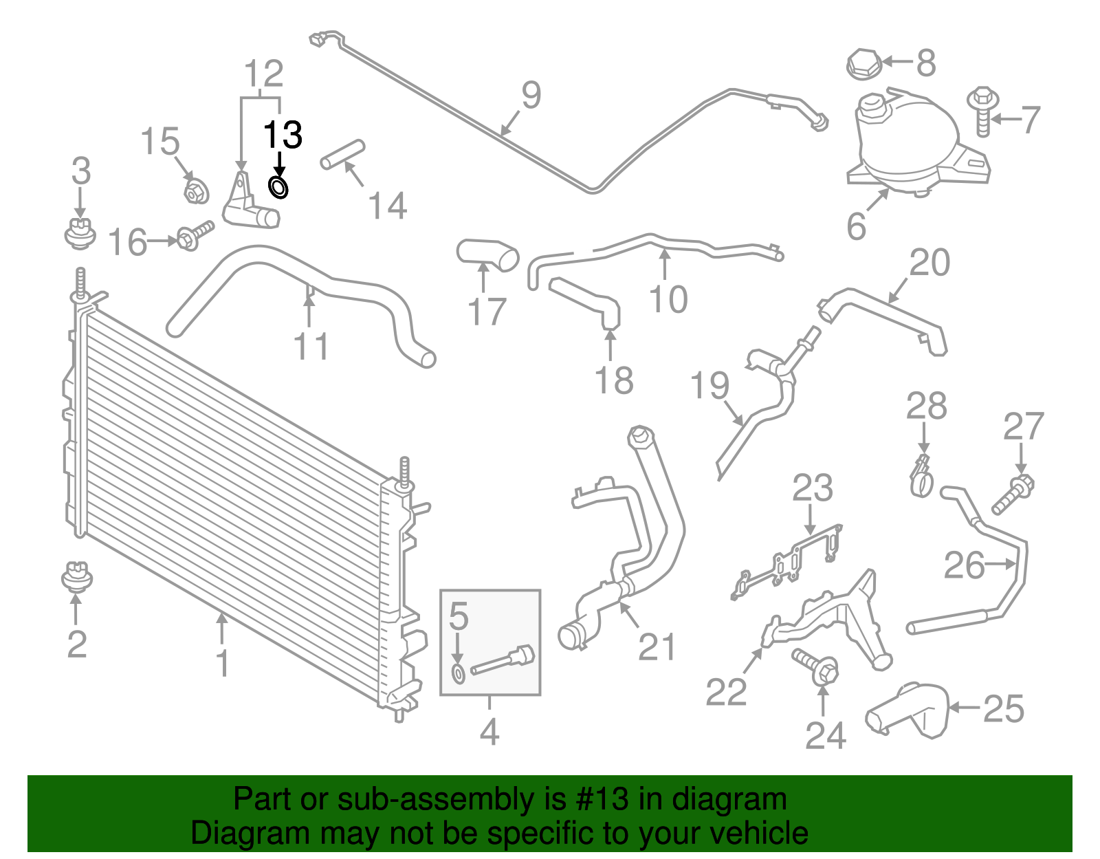 W706722-S300 - Water Outlet O-Ring 2014-2020 Ford | Ford Parts Direct