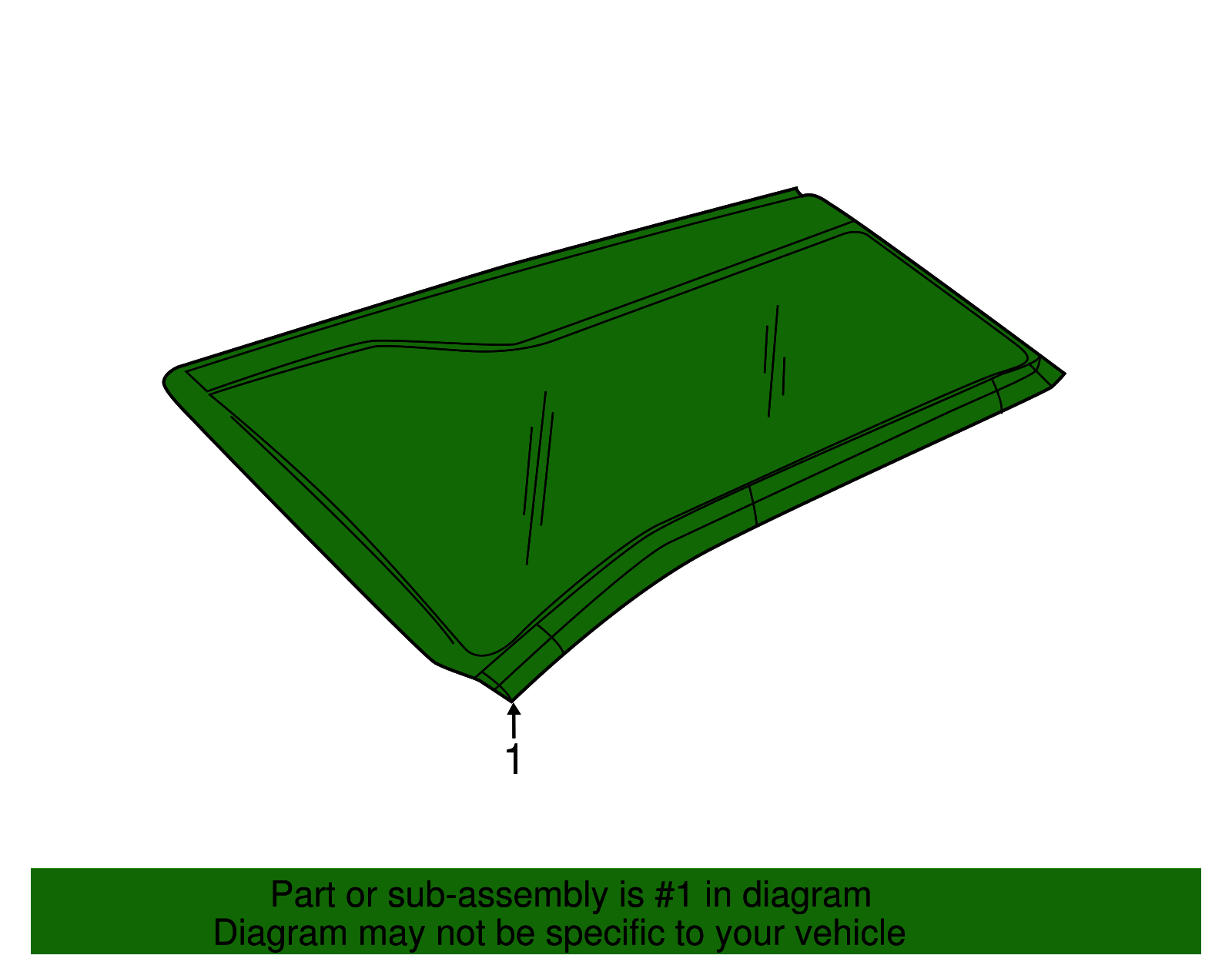 2018 GMC Terrain Driver Side Body Side Window 84235486 | GM Parts Center