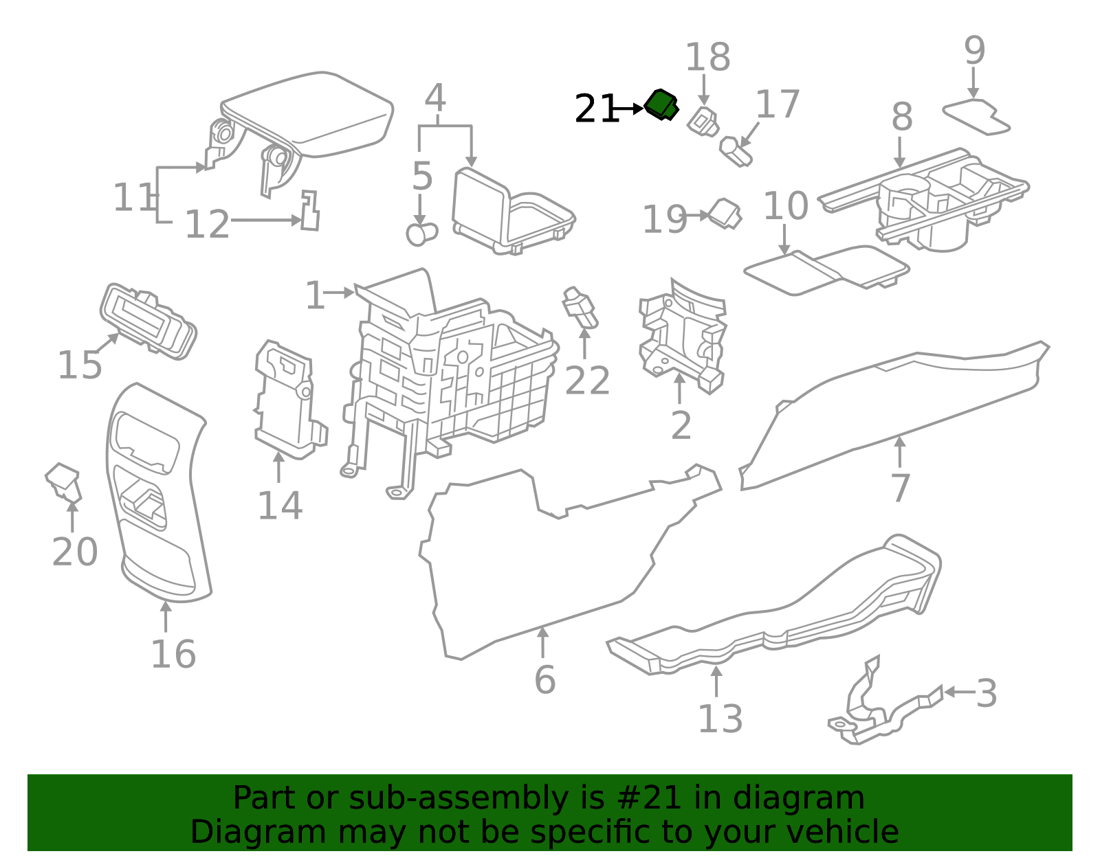 39115-TLA-A01 - Holder Assembly (2USB) - 2017-2019 Honda CR-V | Honda ...