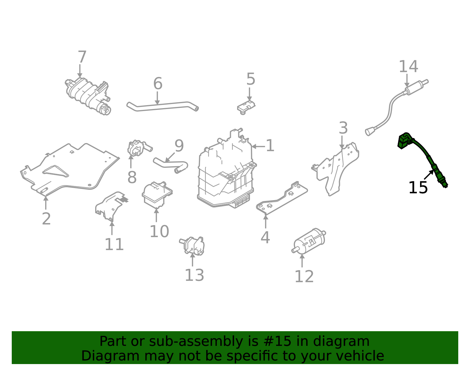 226A0-9BT0C - Oxygen Sensor 2020-2026 Nissan | Official Nissan Parts Store