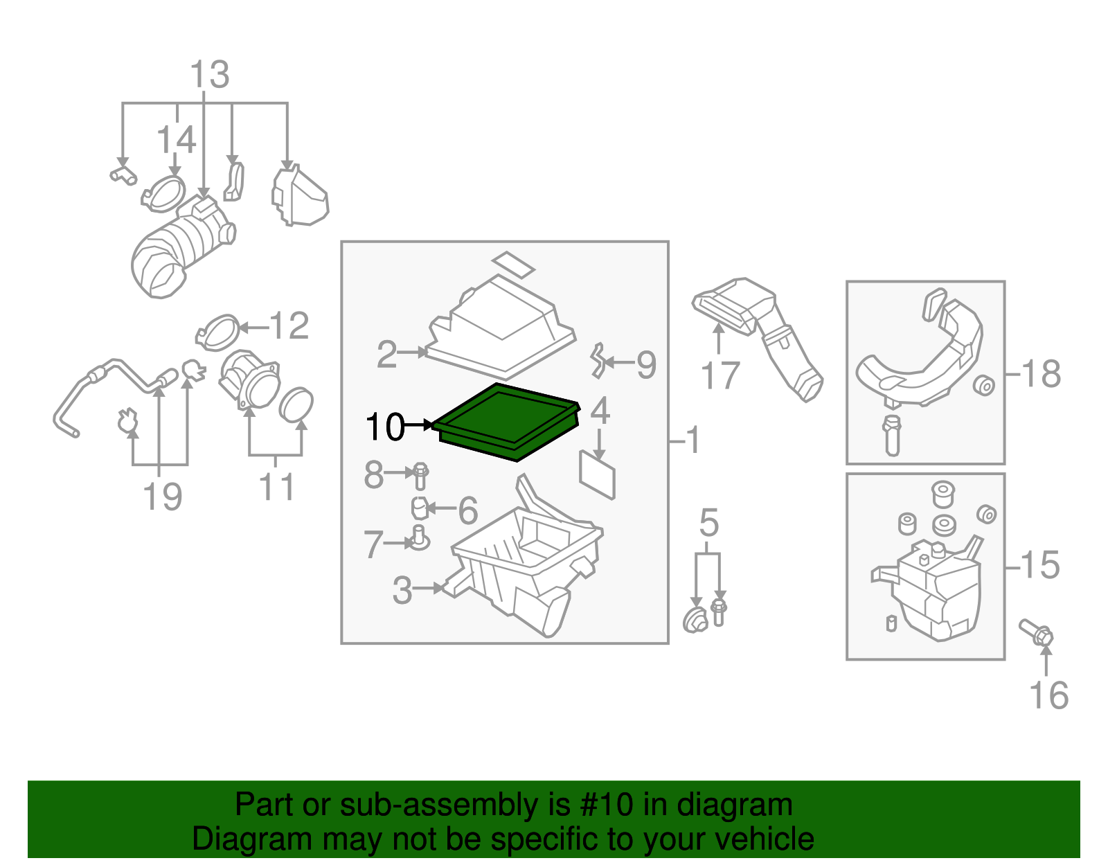 28113-2G000 - Air Filter 2006-2010 Kia | Kia.Parts Store