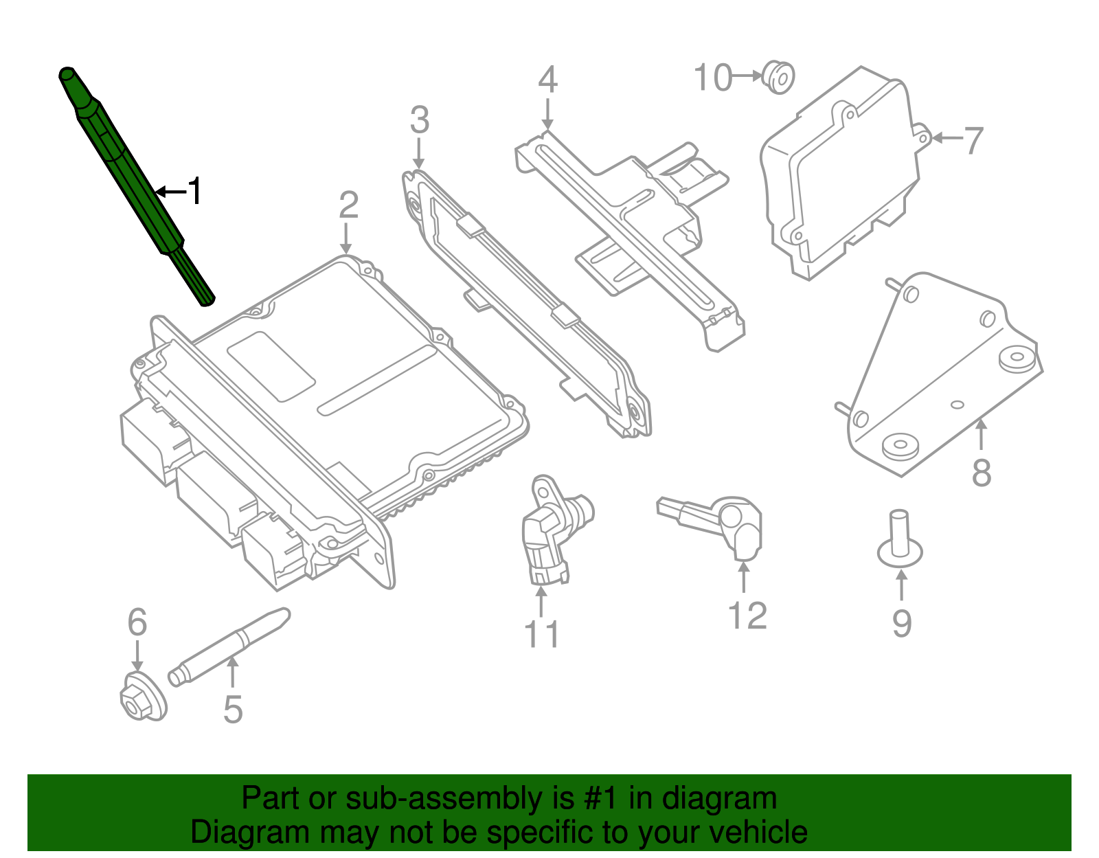 ZD-26 - Motorcraft™ Diesel Glow Plug 2020-2025 Ford | Big 3 Auto Parts