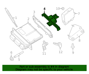 ECMB-7 - Motorcraft™ Engine Control Module (ECM) Bracket 2018-2022 Ford ...