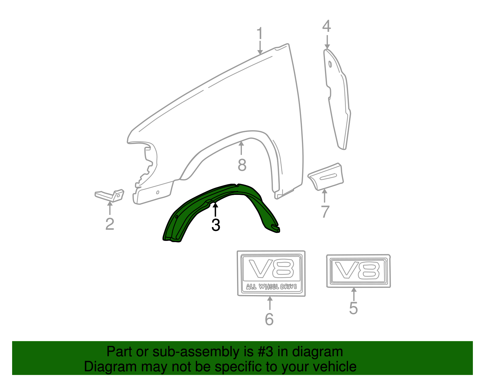 Genuine OEM Ford Part - Splash Shield XL2Z-16103-AA | Genuine OEM Ford ...