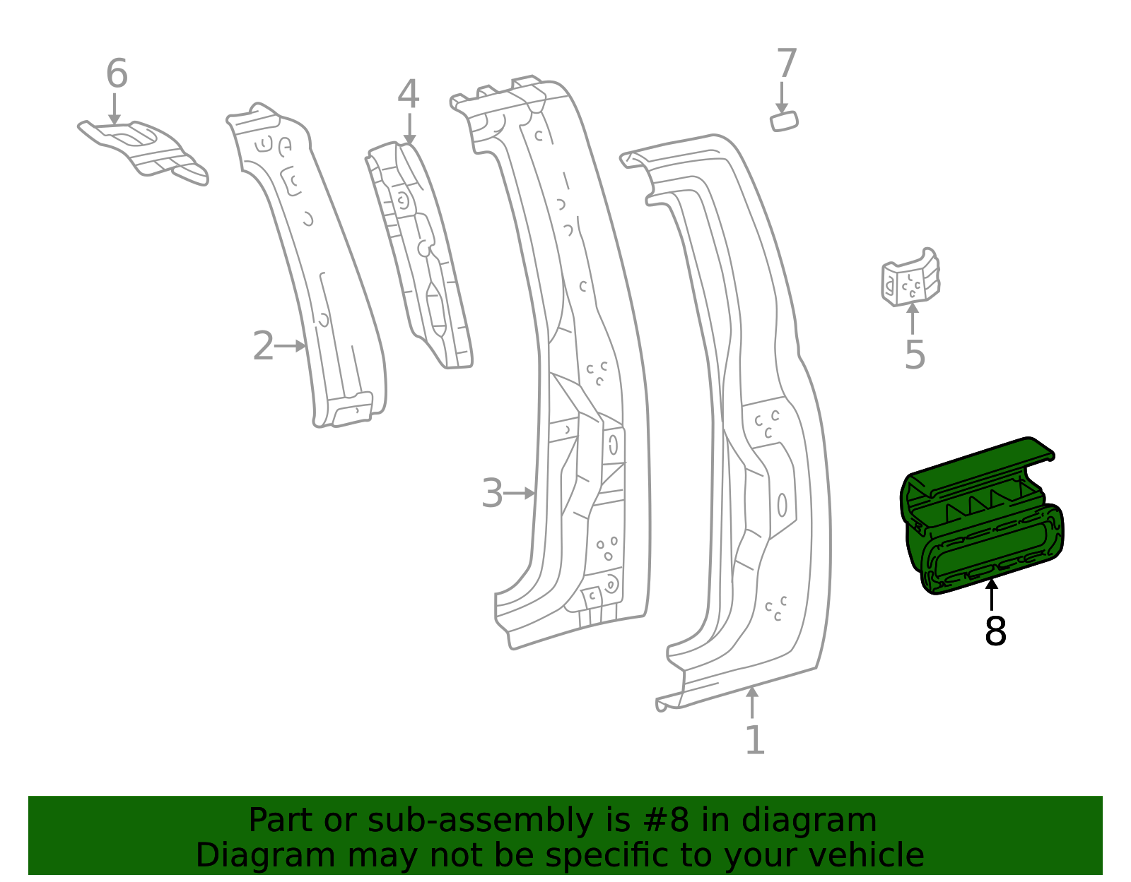 2000-2006 Toyota Tundra Vent Louver 62930-0C010 | MotorMotor