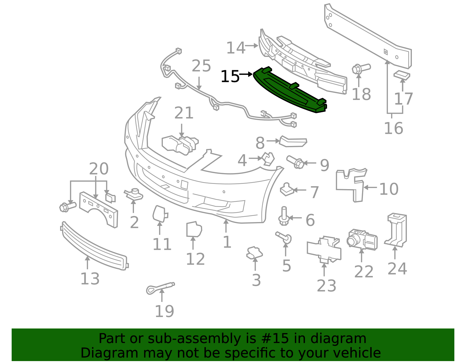 52614-50030 - Lower Absorber - 2010-2012 Lexus LS600h | My L Parts